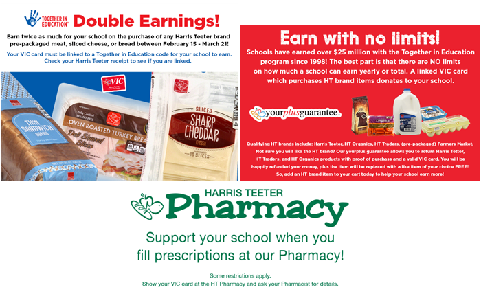 Double Earnings with your Harris Teeter VIC Card! – Cornelius ...
